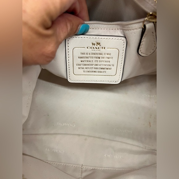 Coach | Bags | Coach Mini White Crosby Carryall Euc | Poshmark